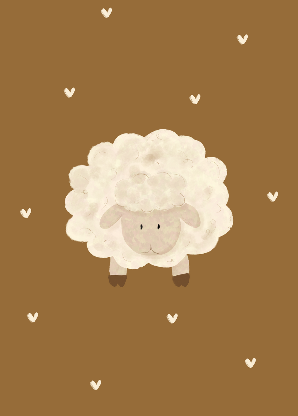 Ansichtkaart Schaap – Sannies